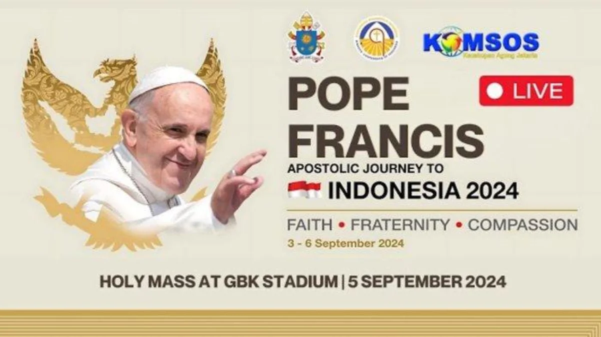 14 Link Live Streaming Misa Akbar Paus Fransiskus di Gelora Bung Karno – delik.tv